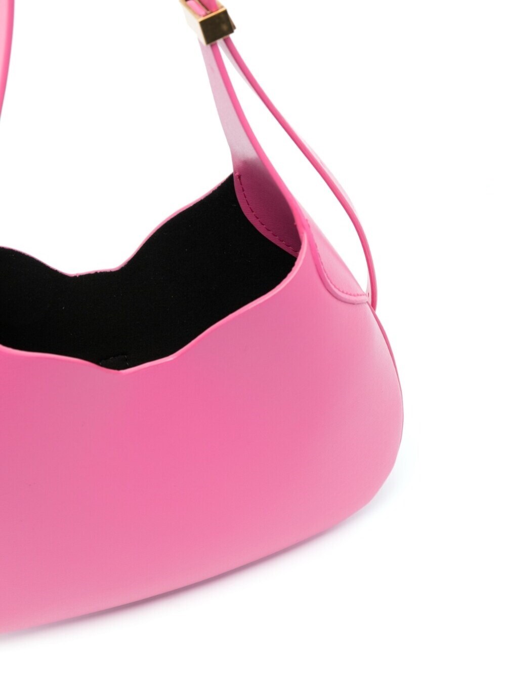 Pink Hobo Bag with Plam Tree Plaque Detail in Leather Woman PALM ANGELS ...