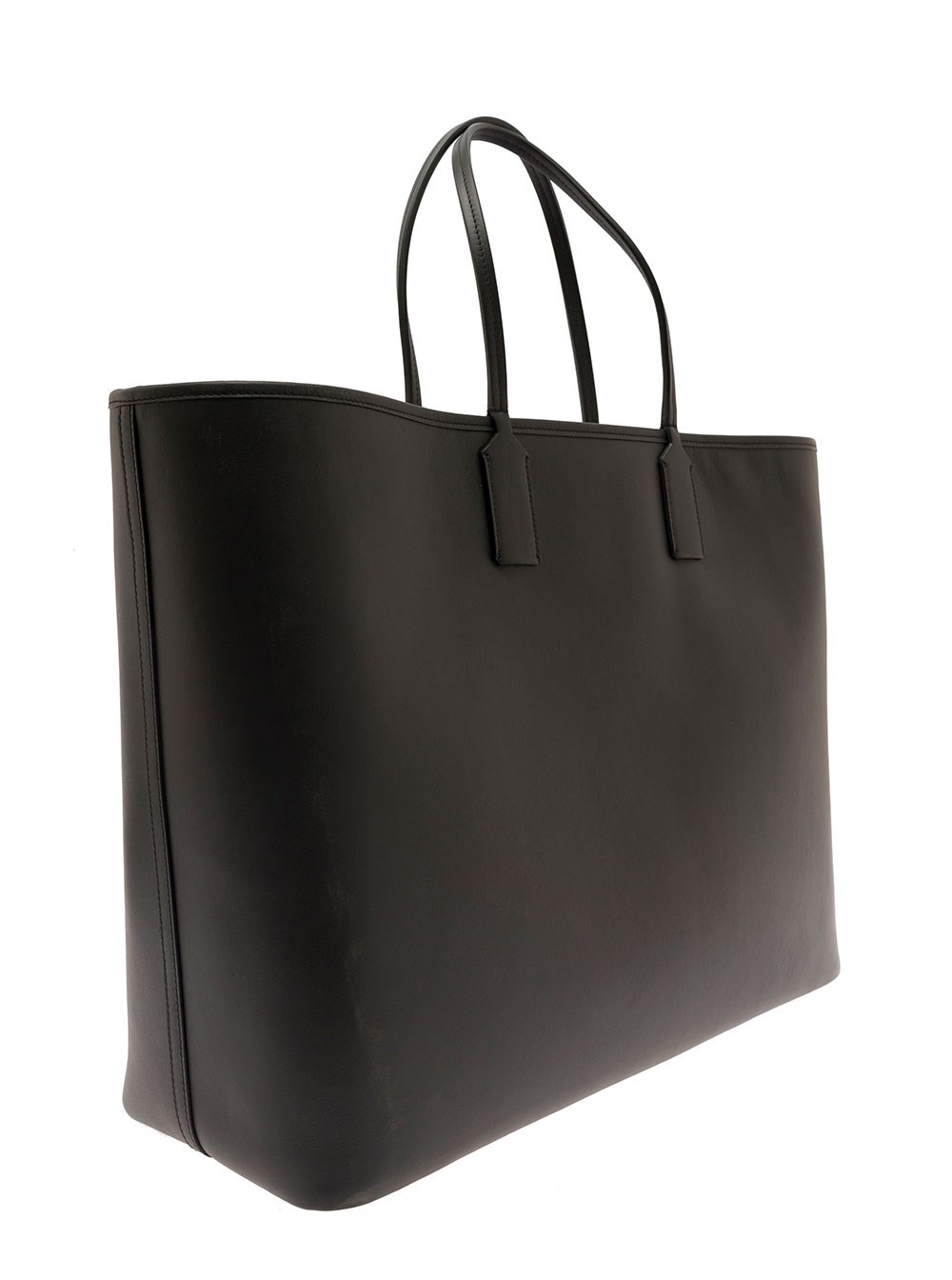 'Big Fefè' Black Shoulder Bag with DG Logo in Smooth Leather Woman ...
